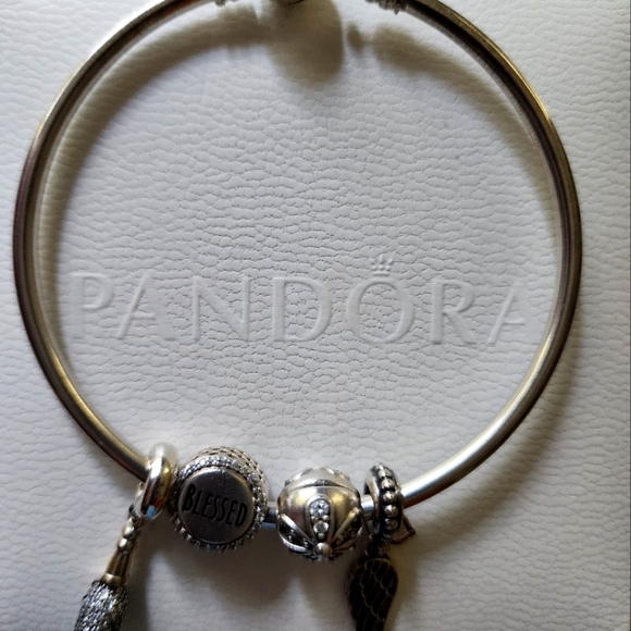 Pandora | Jewelry | Pandora Bangle Bracelet | Poshmark